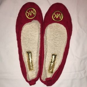 Michael Kors | Shoes | Michael Kors Pink Faux Fur Slippers | Poshmark